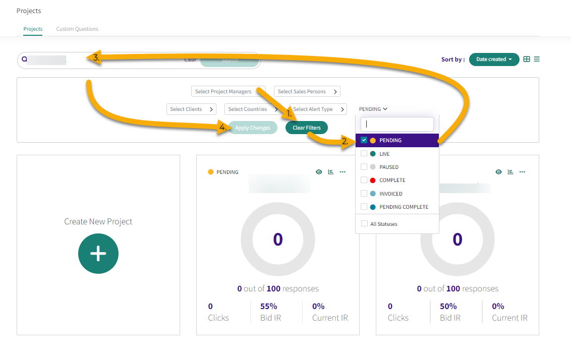 Where's my new project? – peeq