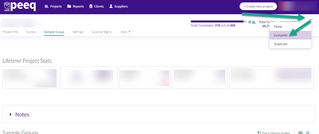 Project Completion and Reconciliation – peeq
